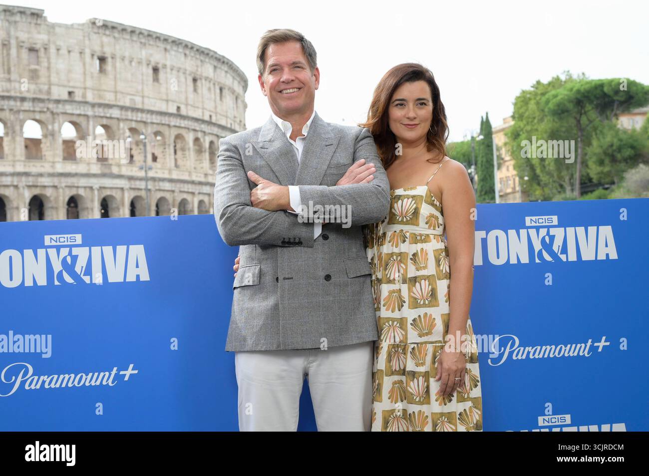 Anthony DiNozzo und Cote De Pablo beim Photocall zur Paramount+ Serie ...