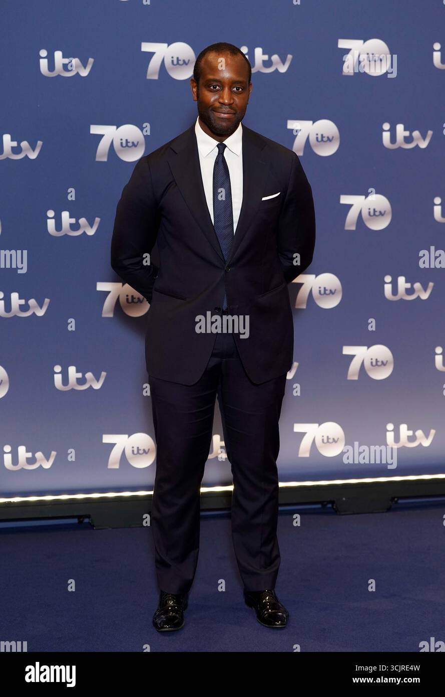 Gamal Fahnbulleh attends the ITV 70th celebration event at the ...