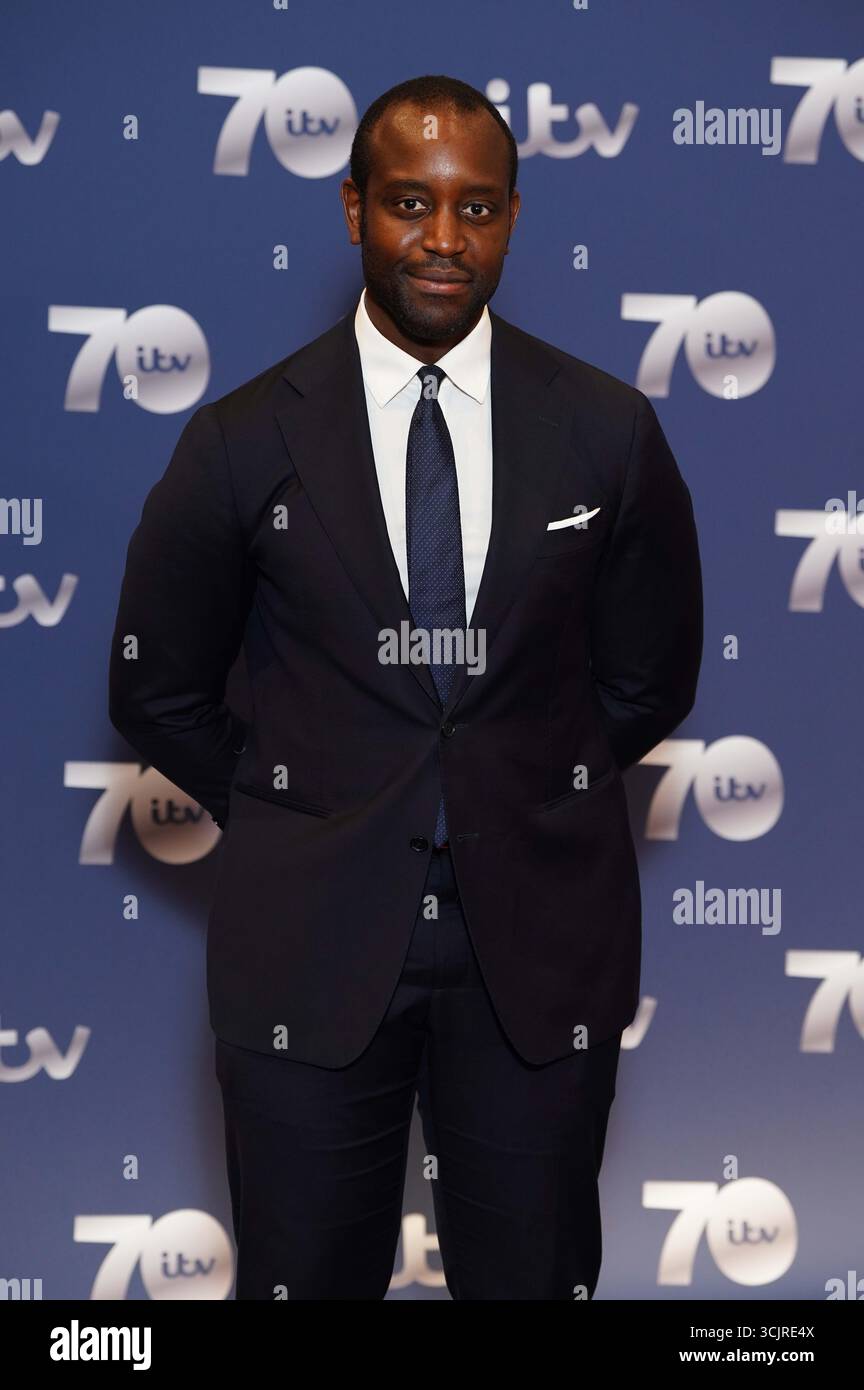 Gamal Fahnbulleh attends the ITV 70th celebration event at the ...