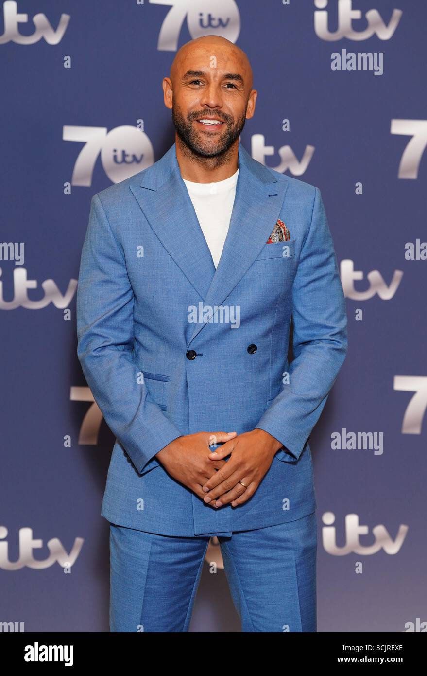 Alex Beresford attends the ITV 70th celebration event at the Guildhall ...