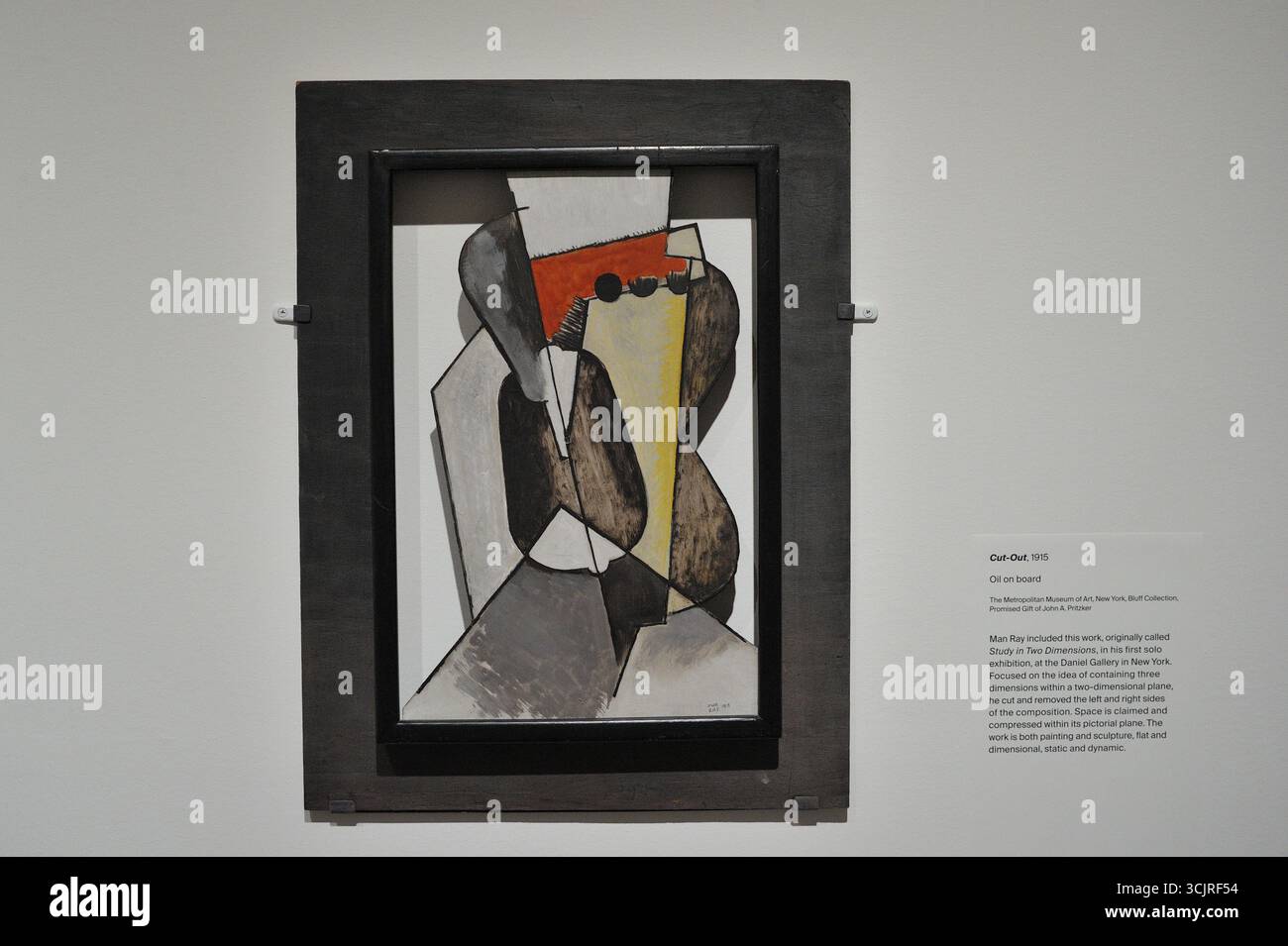 Cut-Out, 1915, by Man Ray on display in the Man Ray When Objects Dream exhibition at the ...