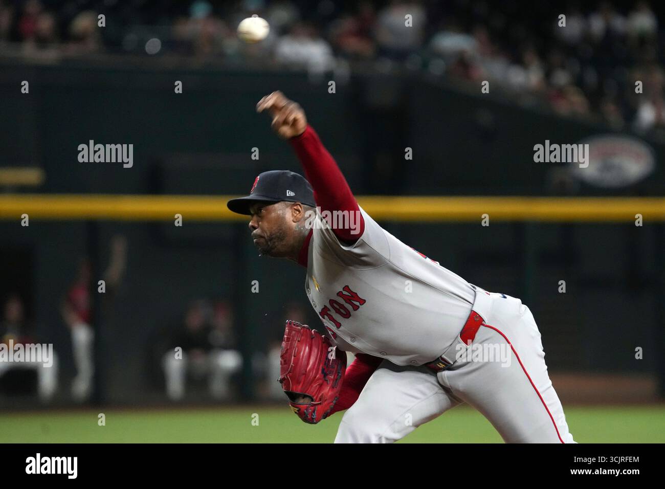 Boston Red Sox pitcher Aroldis Chapman (44) in the first inning of a ...