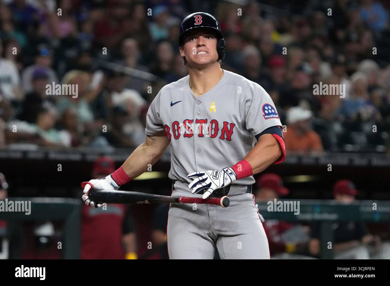 Boston Red Sox third base Nate Eaton (40) in the first inning of a ...