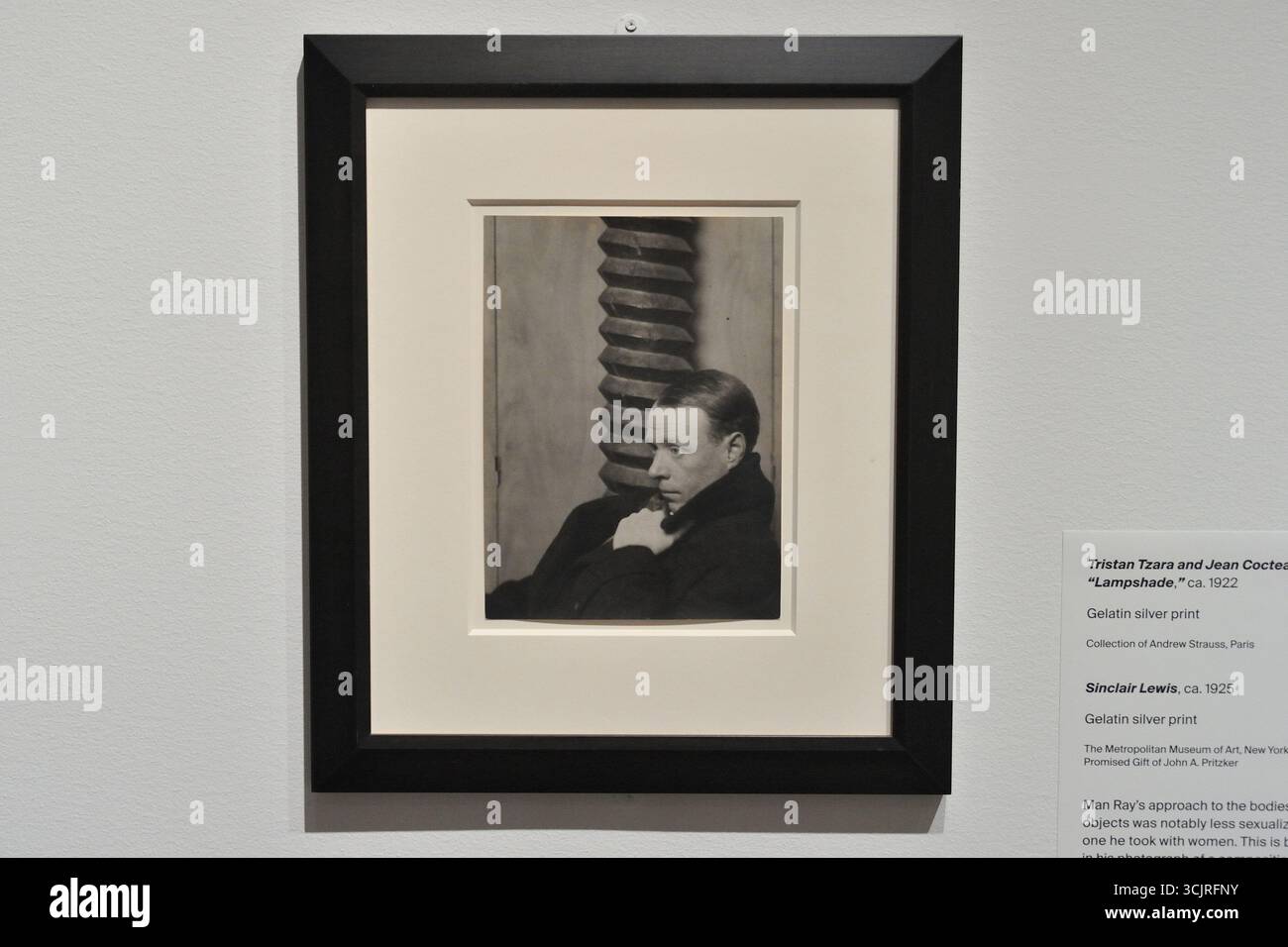 Sinclair Lewis, ca. 1925, by Man Ray on display in the Man Ray When ...