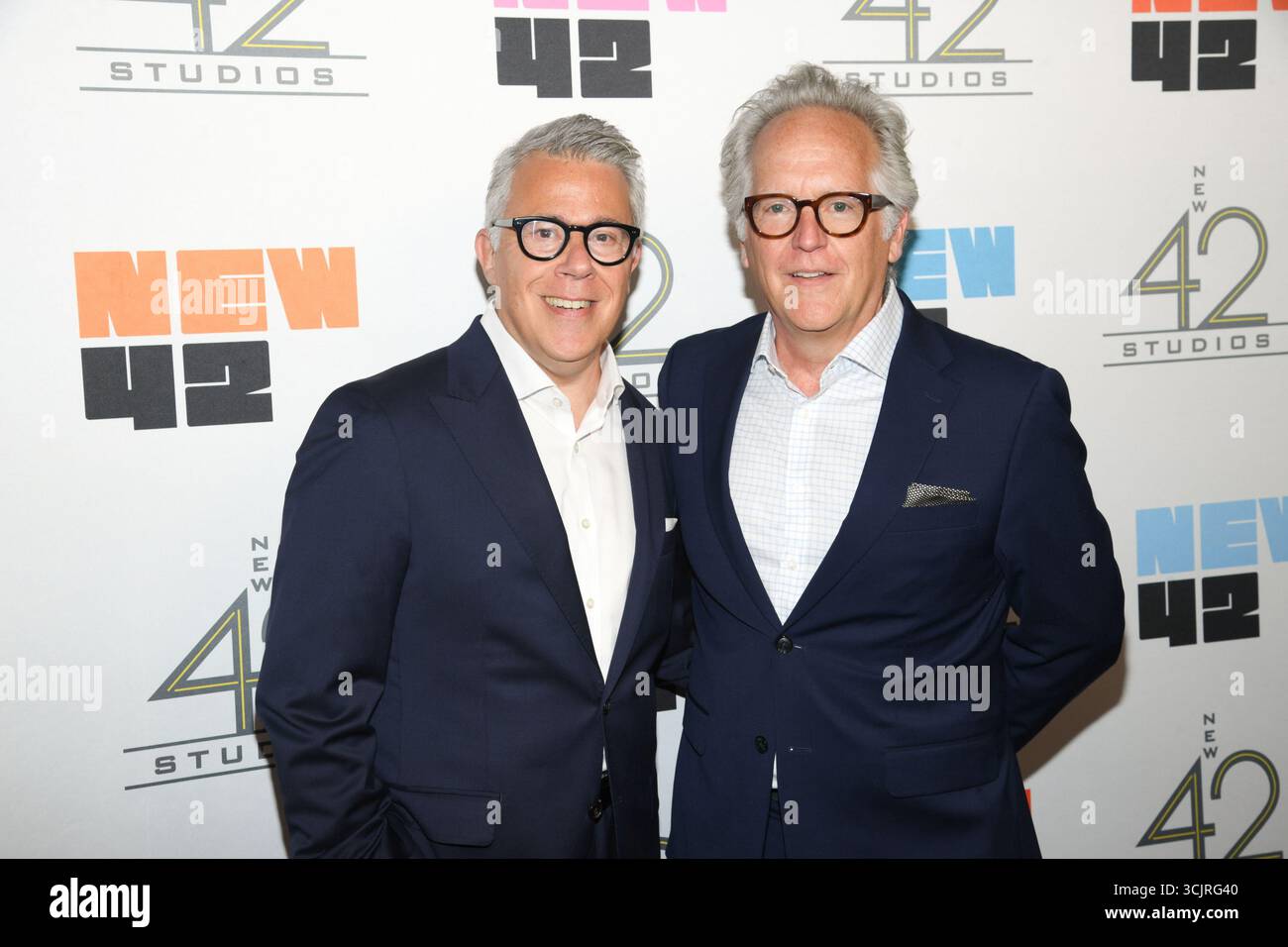 Russell Granet and David Beach attend the New 42 Studios 25th ...