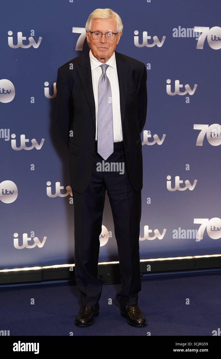 Michael Aspel attends the ITV 70th celebration event at the Guildhall ...