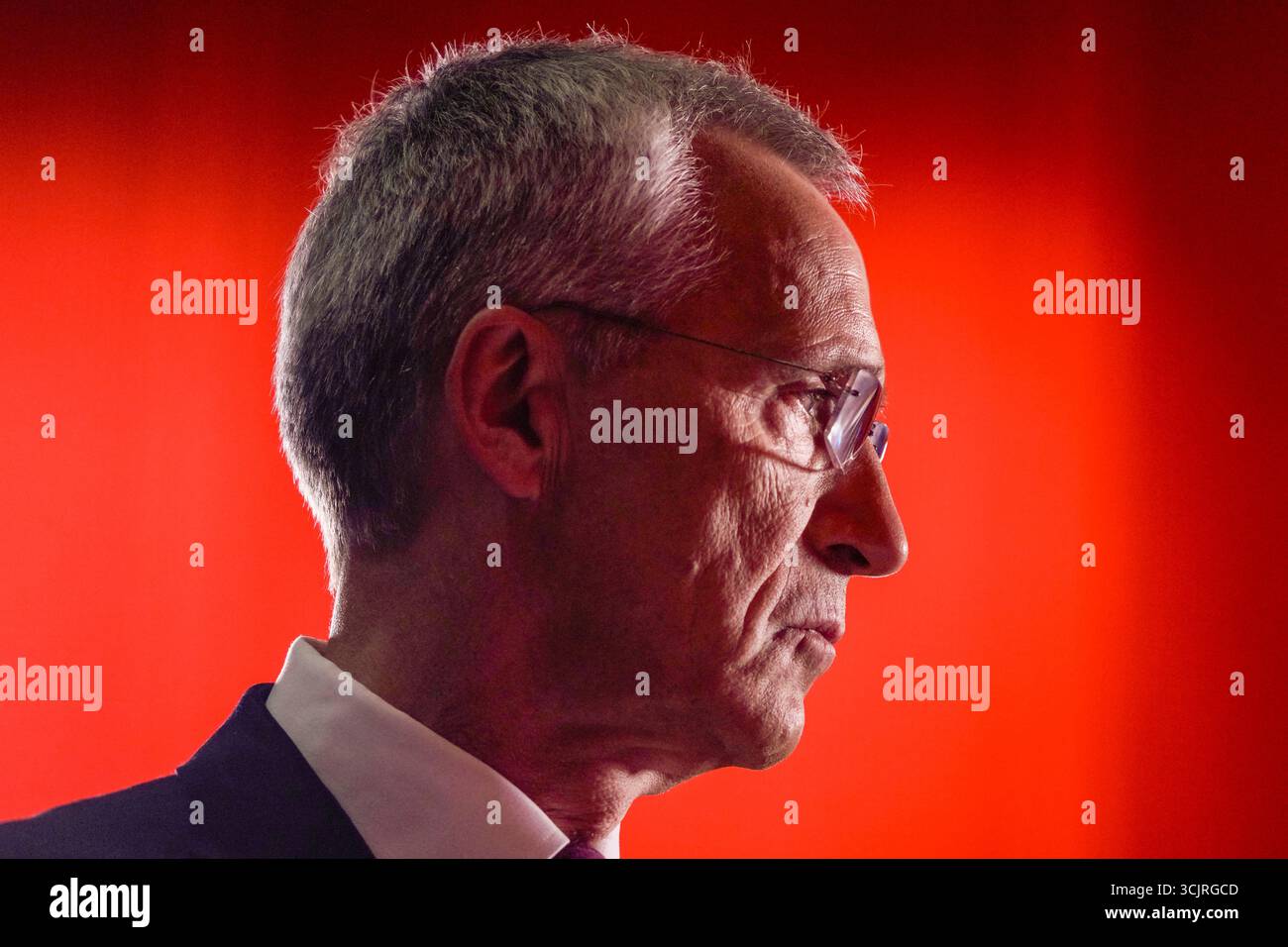 Oslo 20250908. Jens Stoltenberg during the Labor Party's election vigil ...
