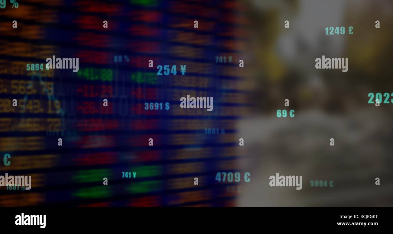 Floating stock ticker symbols hi-res stock photography and images - Alamy