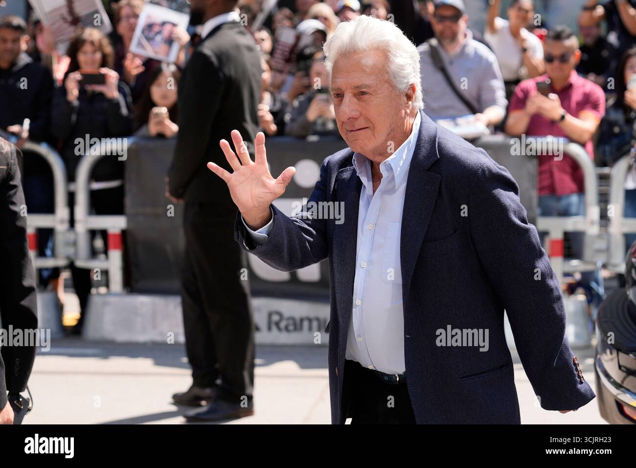 Dustin Hoffman attends the premiere of "Tuner" at the Princess of Wales ...