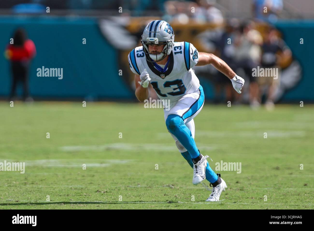 Carolina Panthers wide receiver Hunter Renfrow (13) in action during an ...