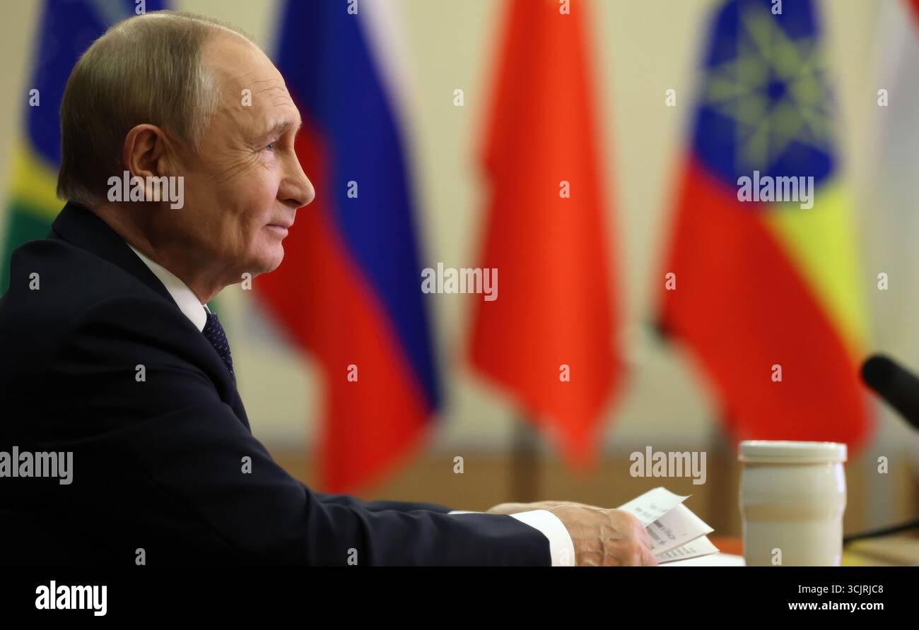 Bocharov Ruchey, Russia. 08 September, 2025. Russian President Vladimir ...