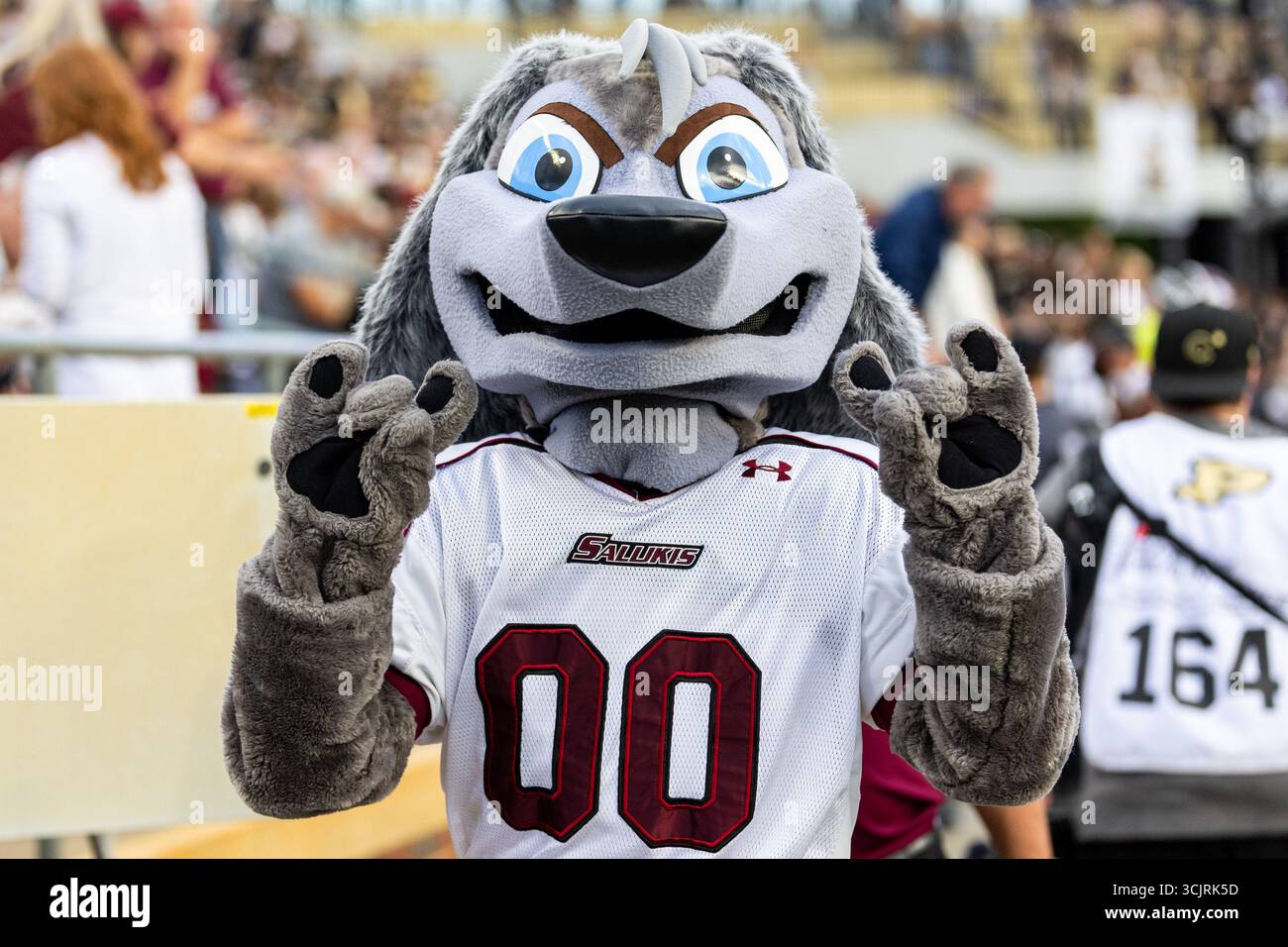 September 06, 2025: Southern Illinois mascot during NCAA football game ...