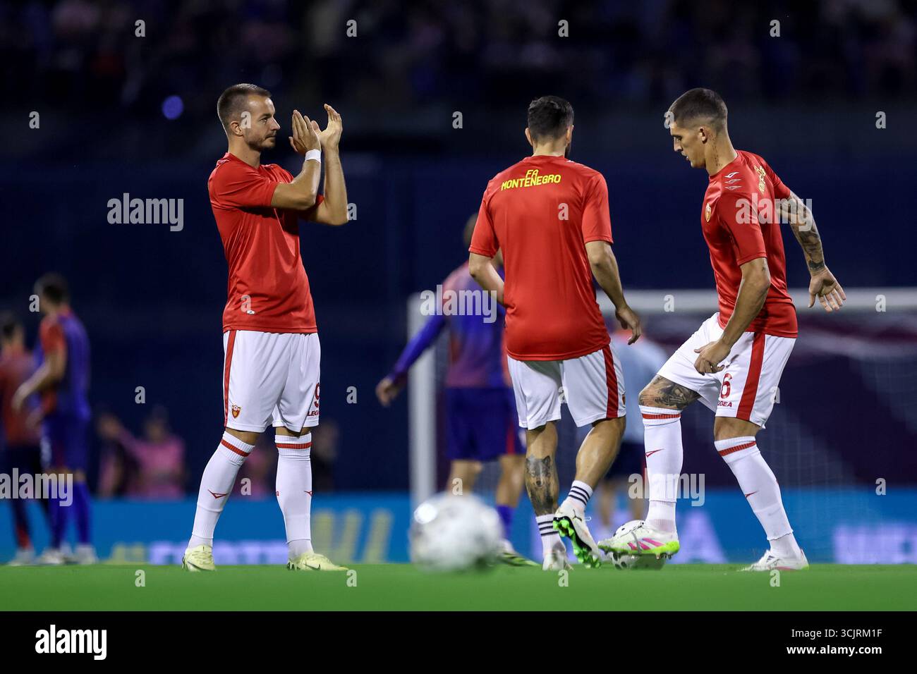 Stefan Mugosa of Montenegro warms up prior to the FIFA World Cup 2026 ...