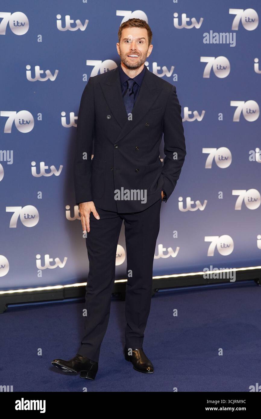 Joel Dommett attends the ITV 70th celebration event at the Guildhall in ...