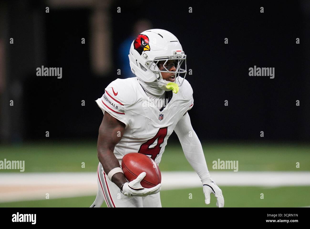Arizona Cardinals wide receiver Greg Dortch (4) carries the opening ...