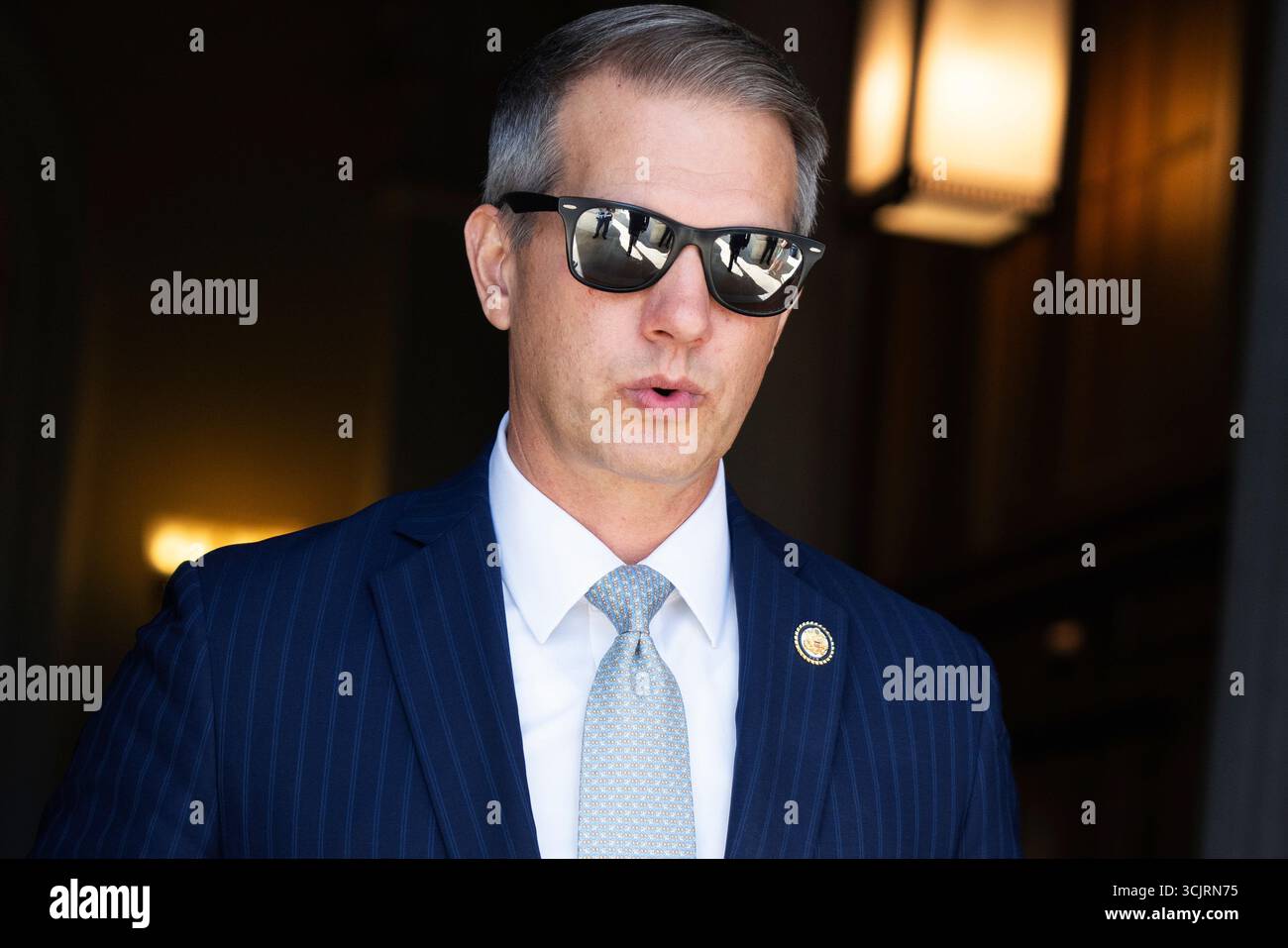 UNITED STATES - SEPTEMBER 4: Rep. Riley Moore, R-W.Va., leaves the U.S ...