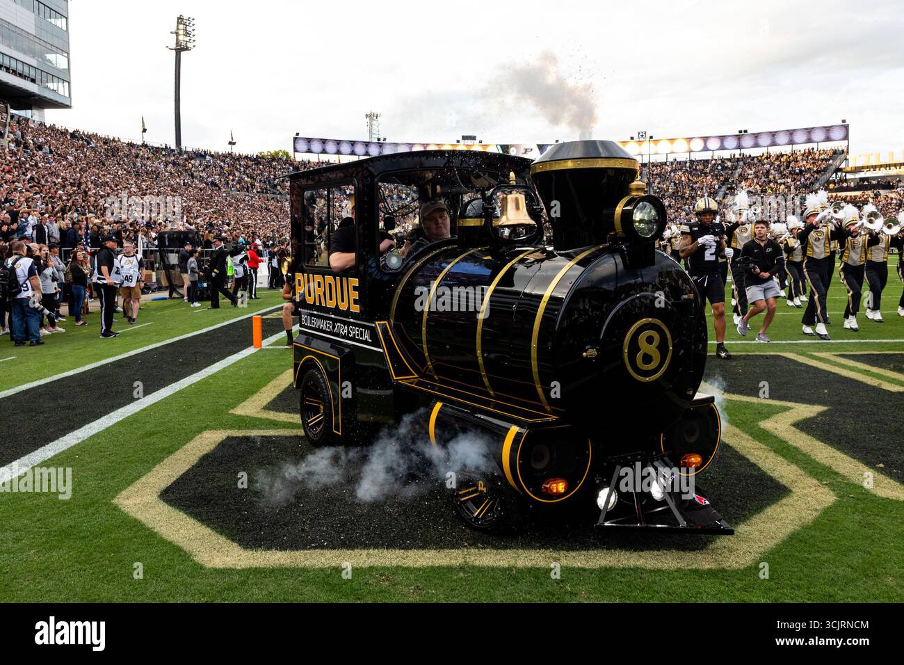 September 06, 2025: Boilermaker Xtra Special during pregame of NCAA ...