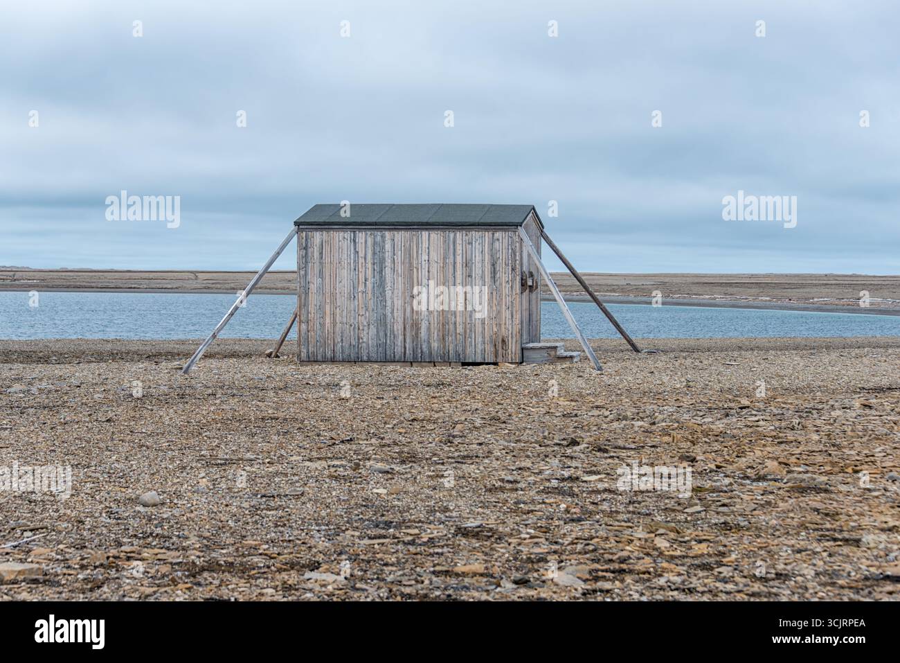 Kinnvika Station Research Hut Nordaustlandet Svalbard Norway ...