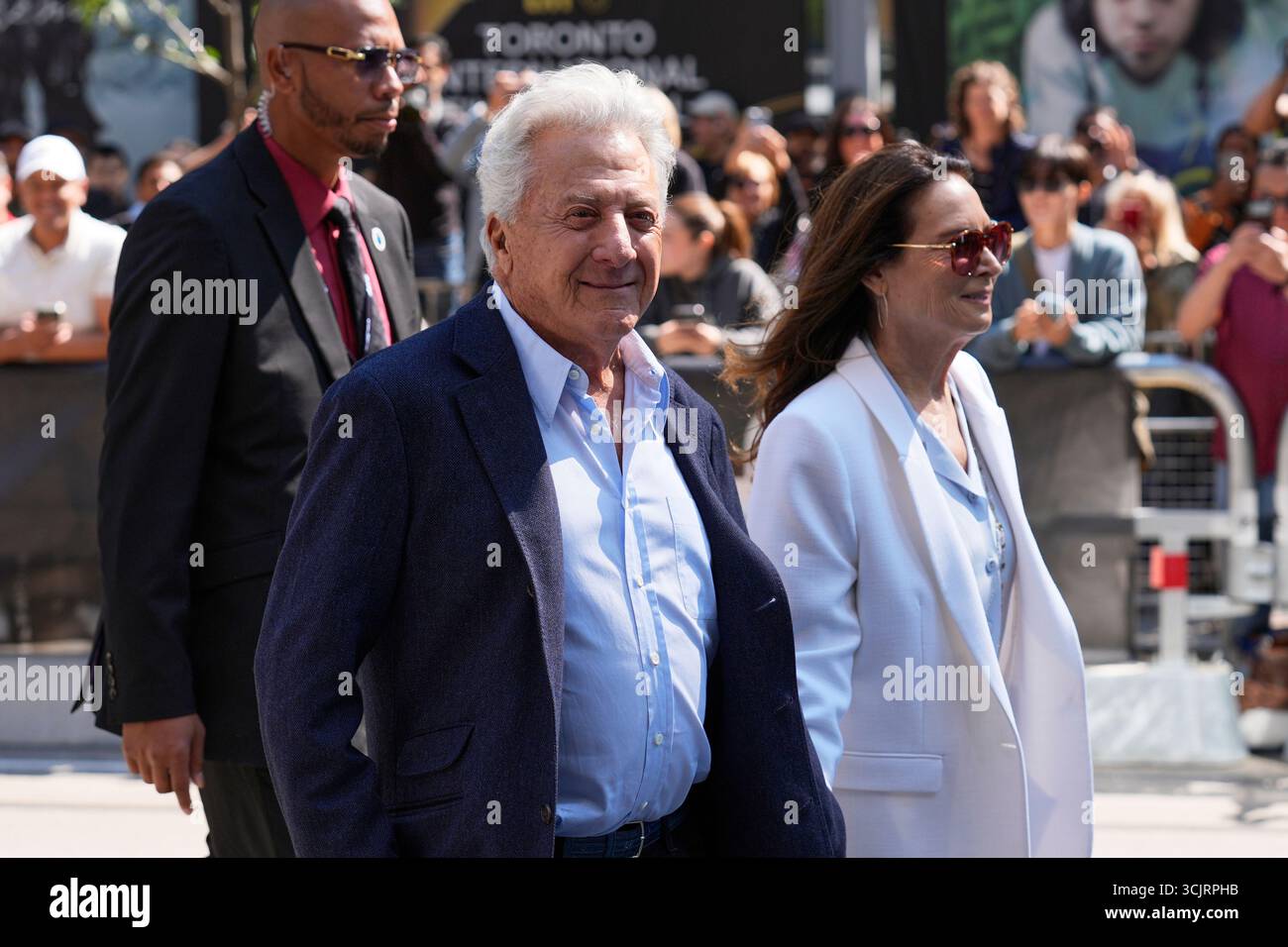 Dustin Hoffman, left, and Lisa Hoffman attend the premiere of "Tuner ...