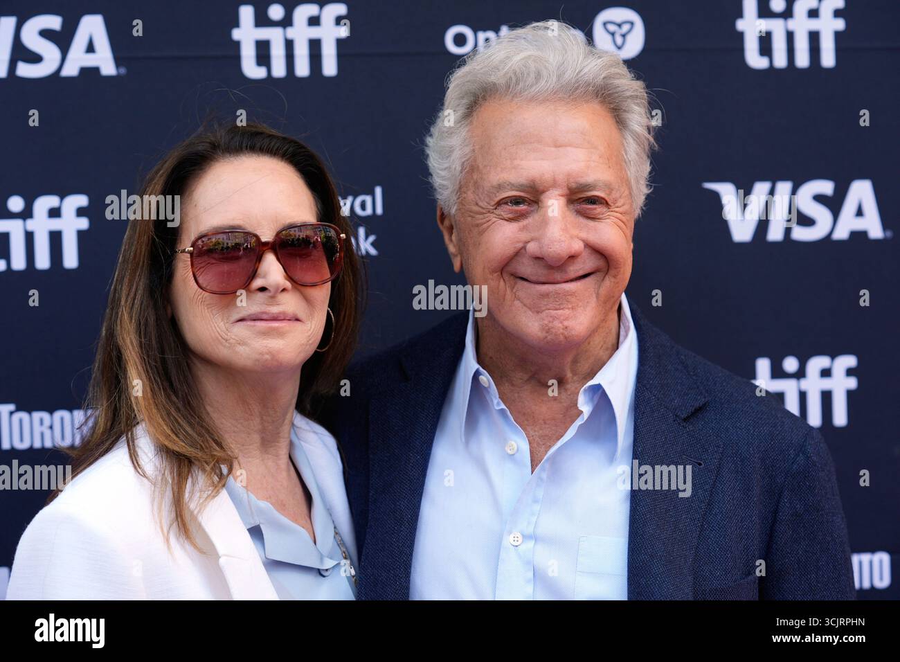 Dustin Hoffman, right, and Lisa Hoffman attend the premiere of "Tuner ...