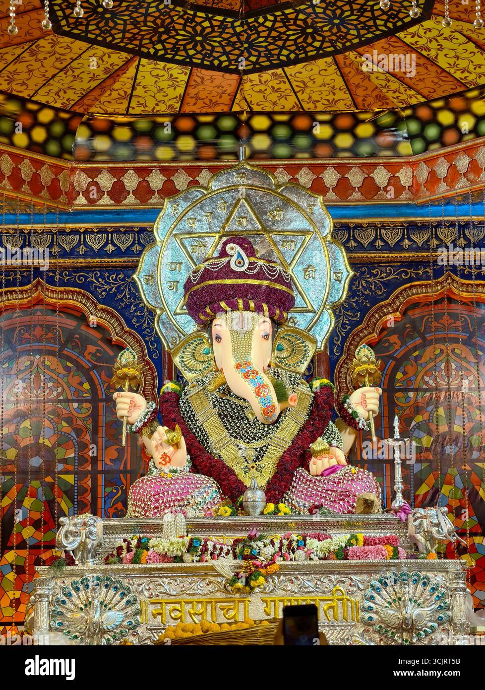 31 August 2025, Pune, Maharashtra, India, Beautiful sculpture of Lord ...
