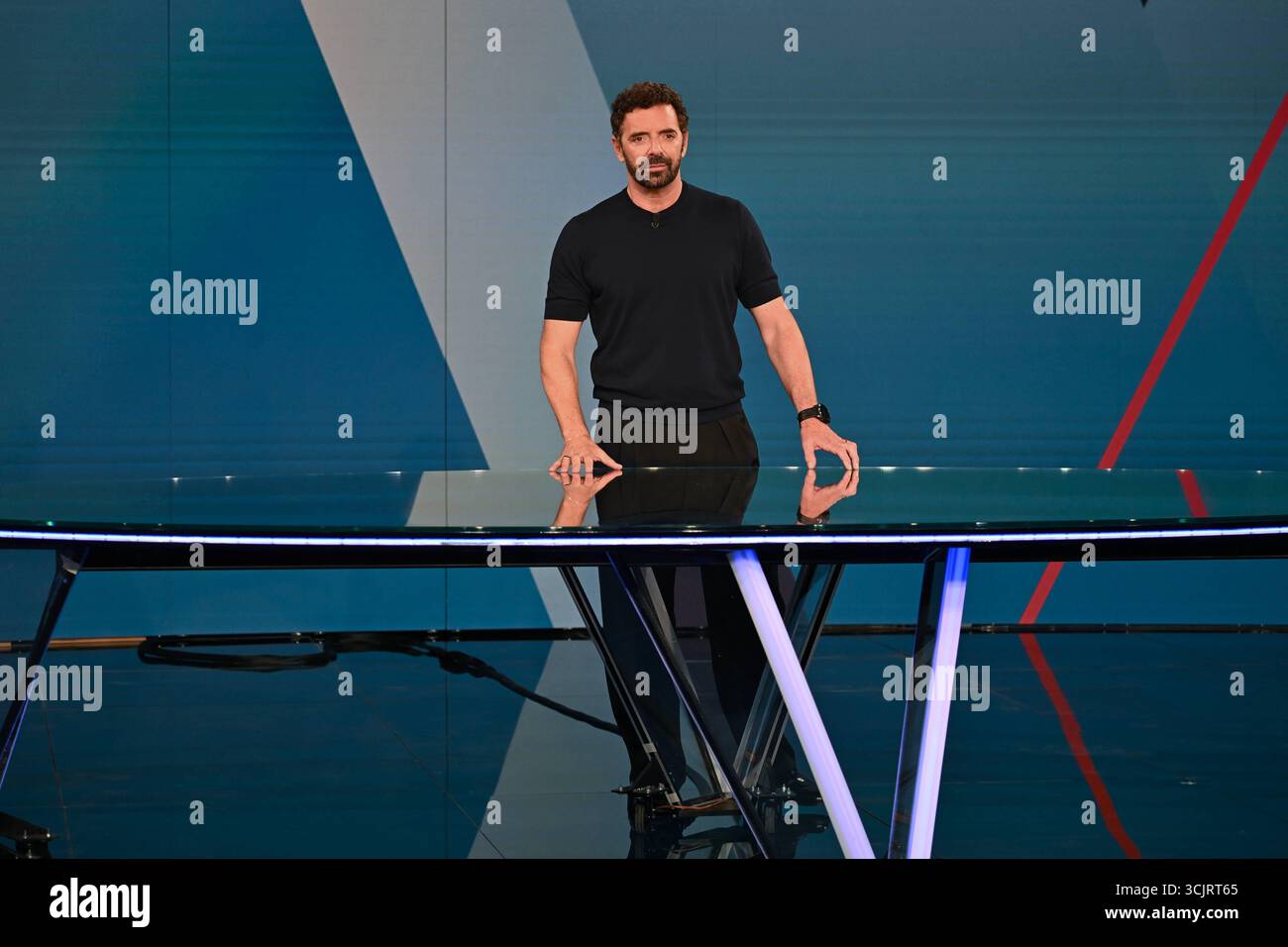 Rome: Rai Studios, Via Teulada. Live Life. Alberto Matano. In the photo ...