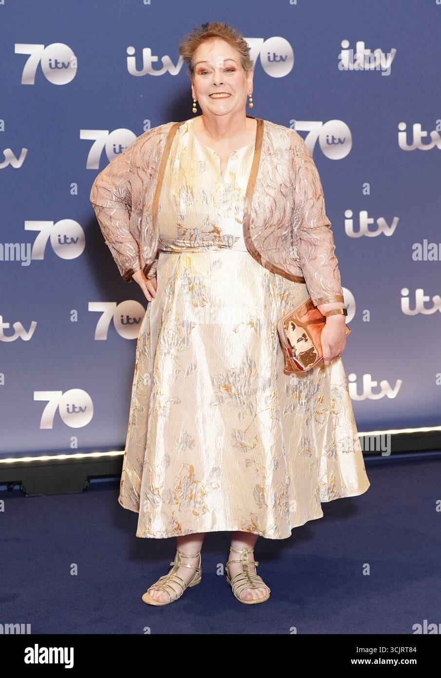 Anne Hegerty attends the ITV 70th celebration event at the Guildhall in ...