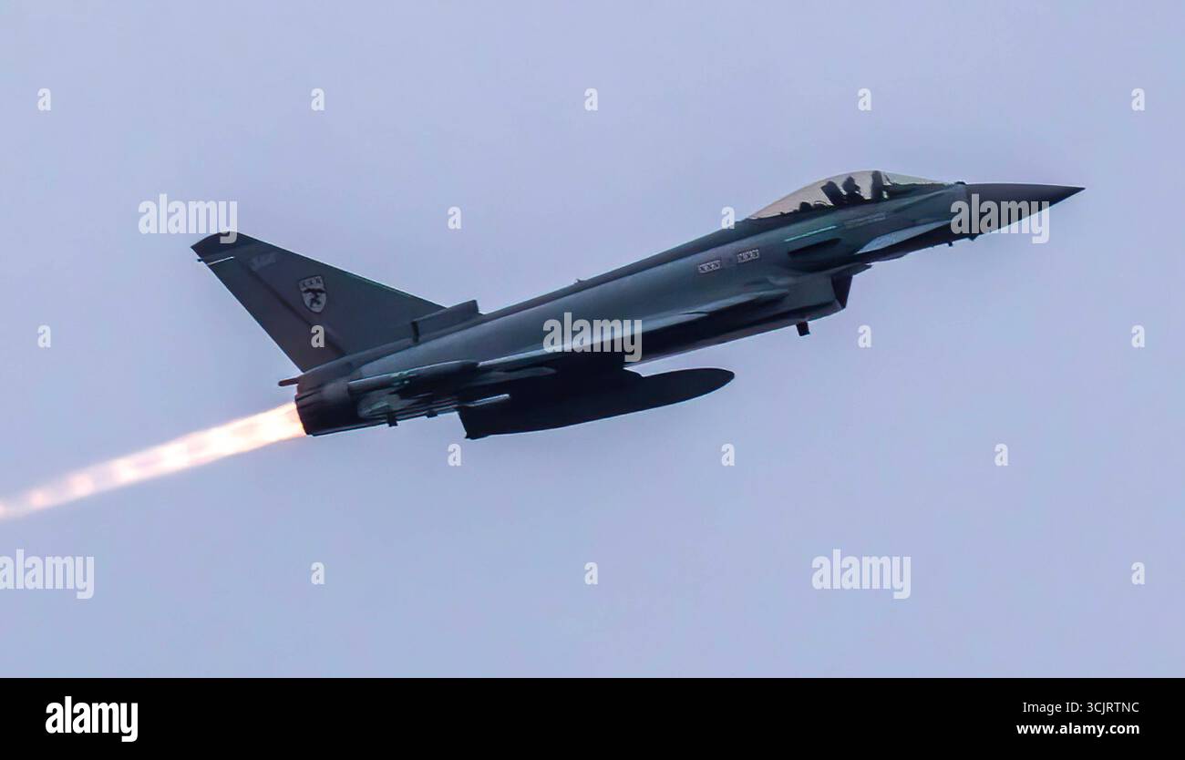 International Ayr Show, Ayr, 6th September 2025. The Typhoon display ...