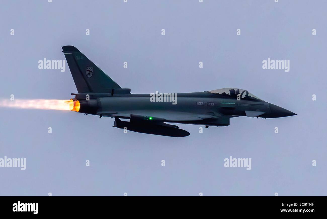 International Ayr Show, Ayr, 6th September 2025. The Typhoon display ...