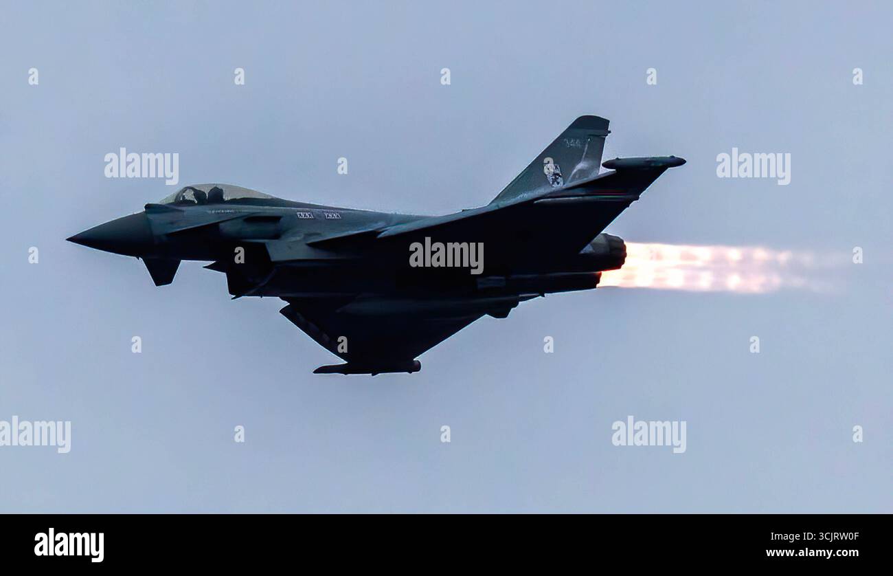 International Ayr Show, Ayr, 6th September 2025. The Typhoon display ...