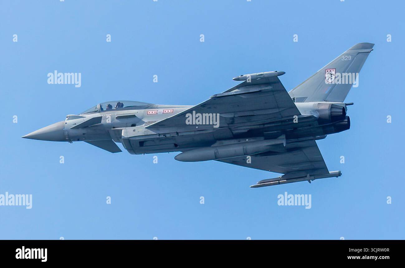 International Ayr Show, Ayr, 6th September 2025. The Typhoon display ...