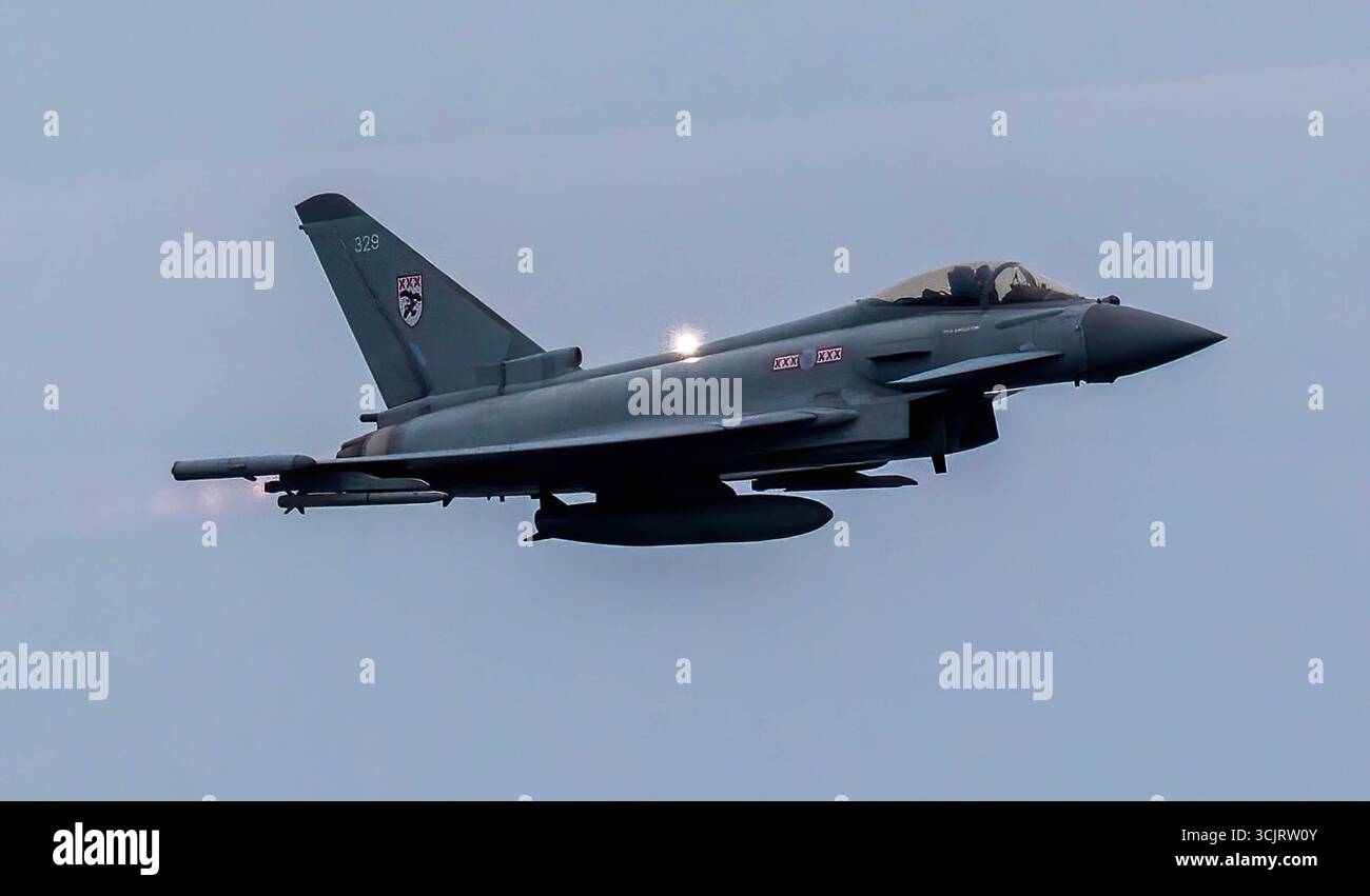 International Ayr Show, Ayr, 6th September 2025. The Typhoon display ...