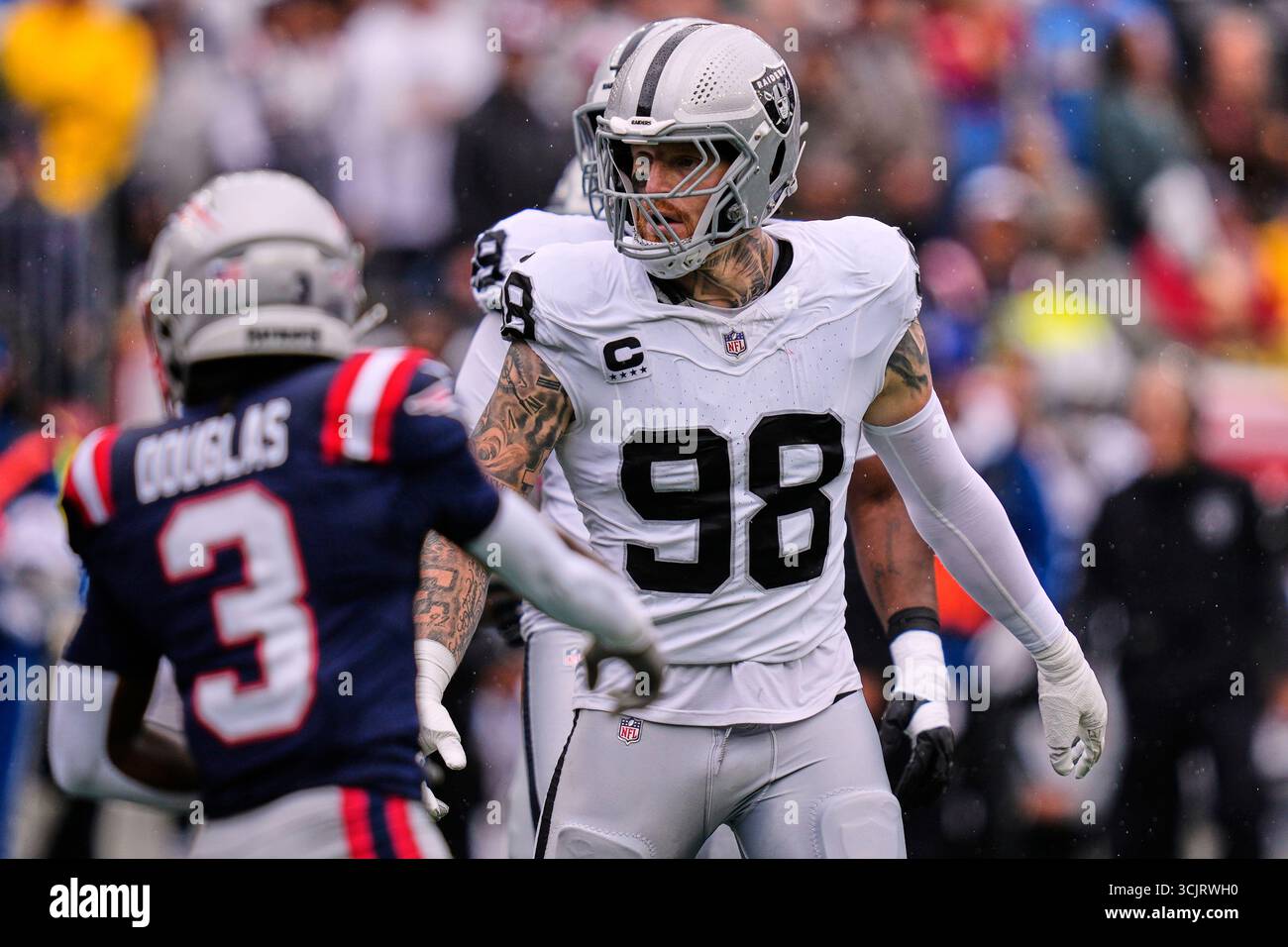 Las Vegas Raiders defensive end Maxx Crosby (98) during an NFL football ...