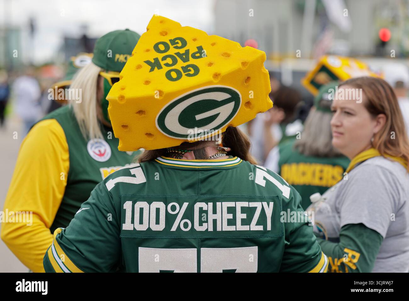 Green Bay Packers fans before an NFL football game Sunday, Sept. 7 ...