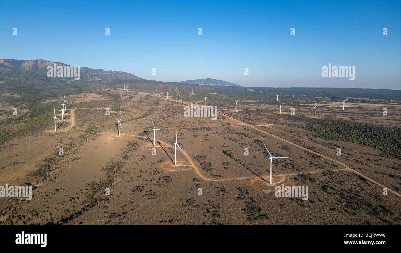 Aerial stock images of the wind farm near Monticello, Utah, is called ...