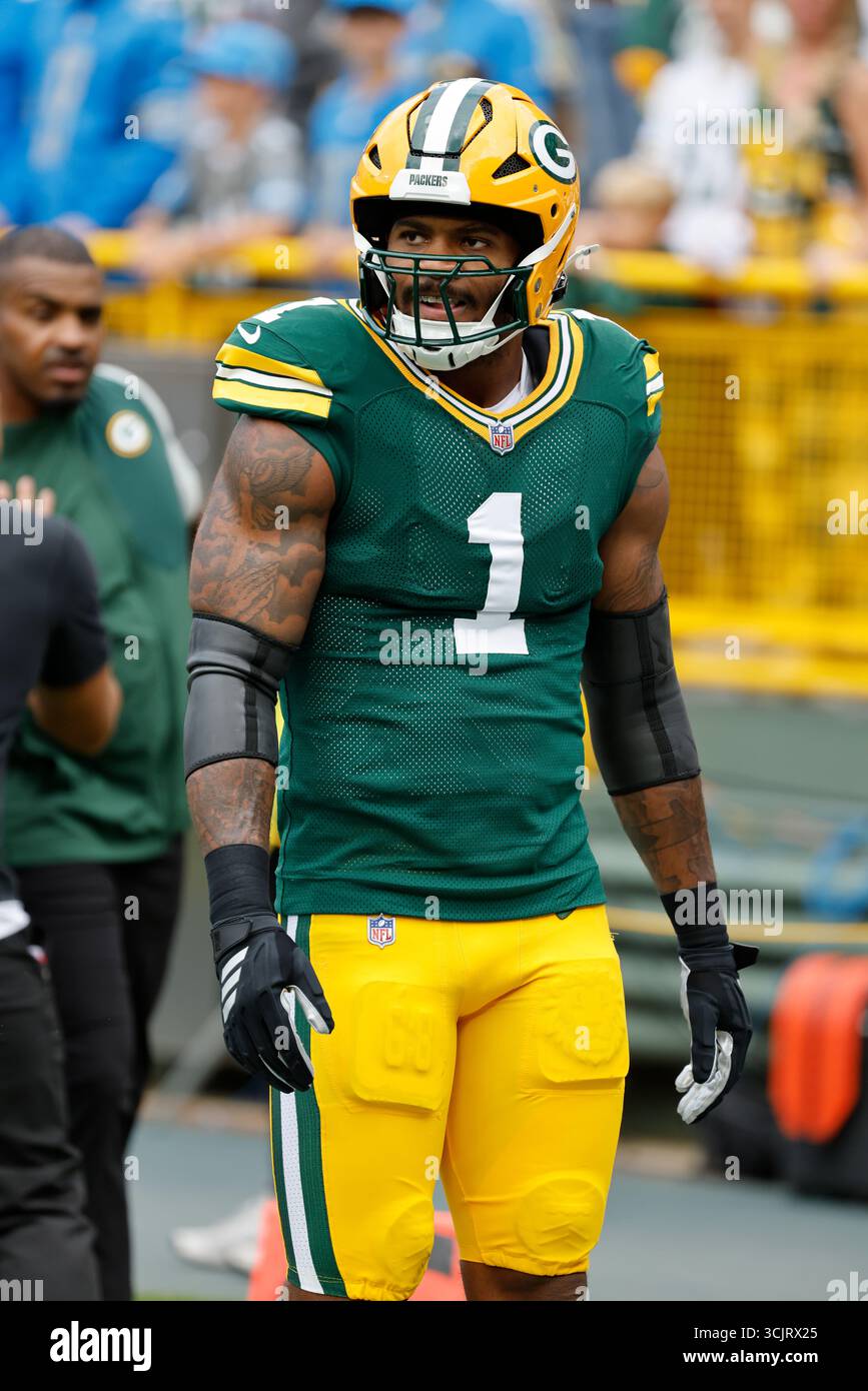 Green Bay Packers defensive end Micah Parsons (1) before an NFL ...