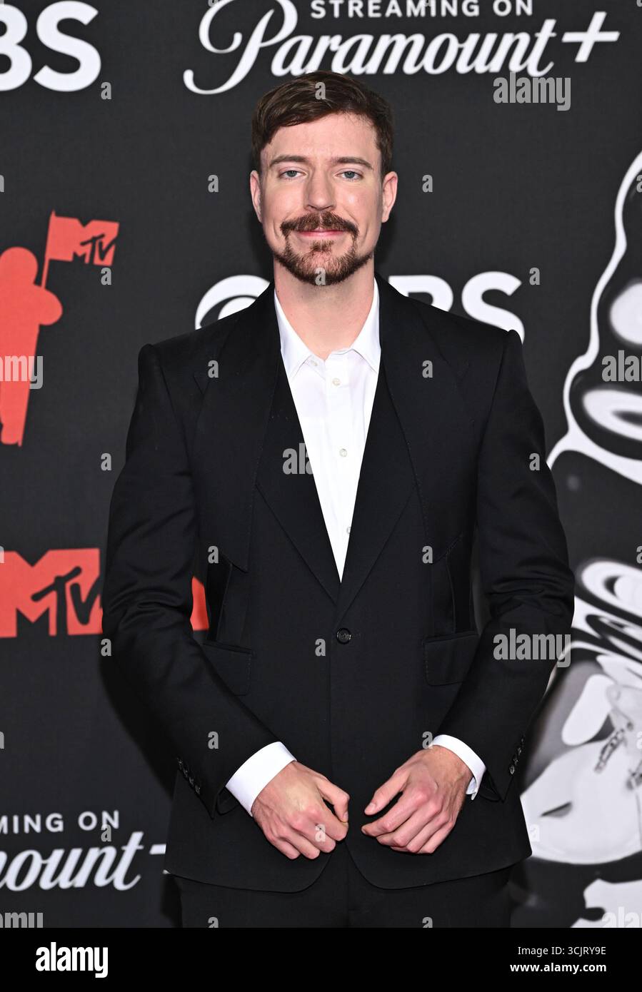 Jimmy Donaldson aka MrBeast arrives at the MTV Video Music Awards on ...