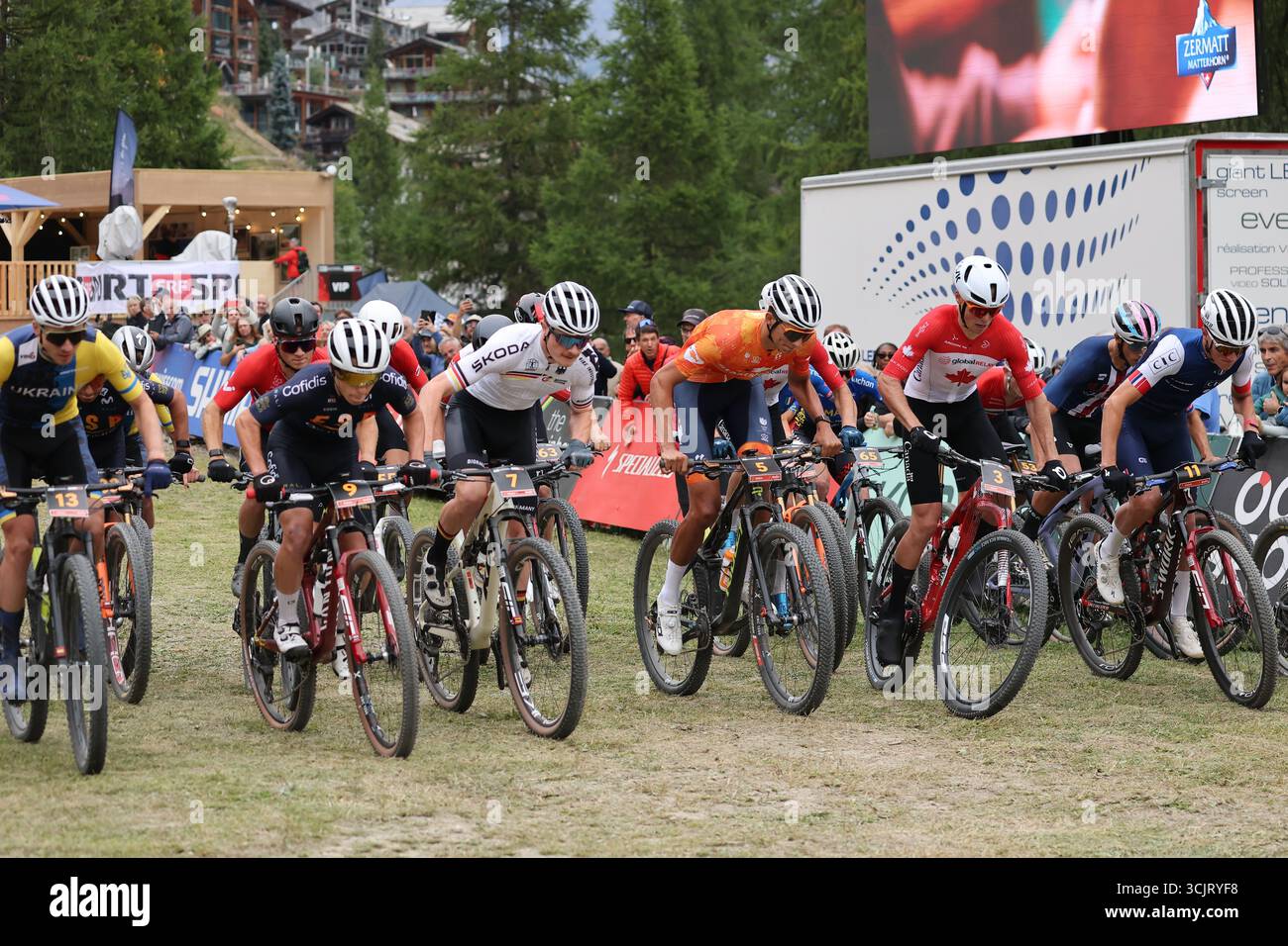08/09/2025, Zermatt, Valais 2025 UCI Mountain Bike World Championships ...