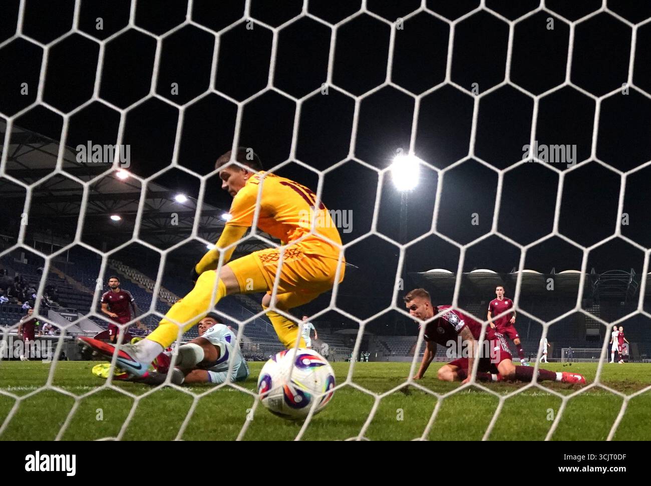 Scotland's Che Adams scores their side's first goal of the game during ...