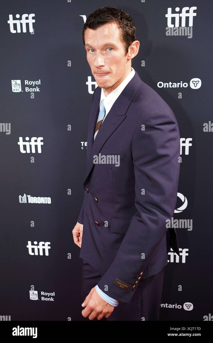 Callum Turner attends the red carpet for the 'Eternity' premiere during ...