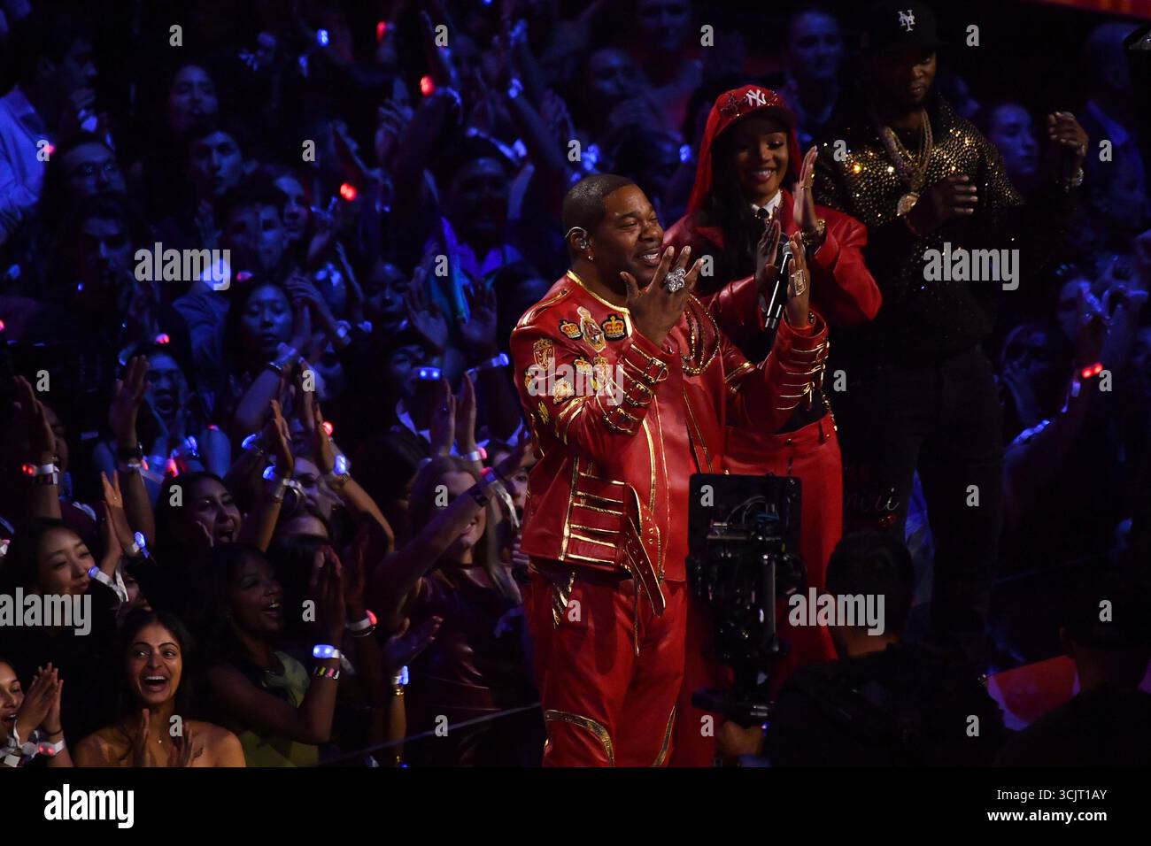 Busta Rhymes onstage during the 2025 MTV Video Music Awards at UBS ...