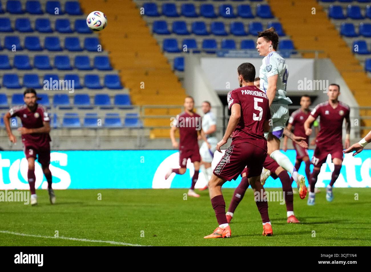 Scotland's Scott McTominay attempts a shot on goal during the FIFA ...