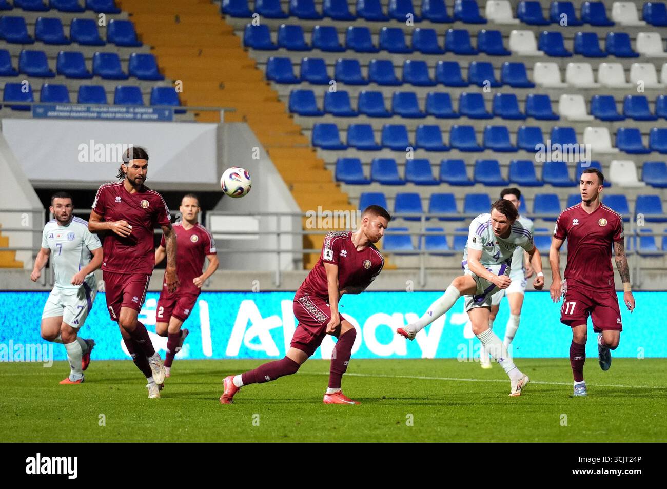 Scotland's Scott McTominay attempts a shot on goal during the FIFA ...