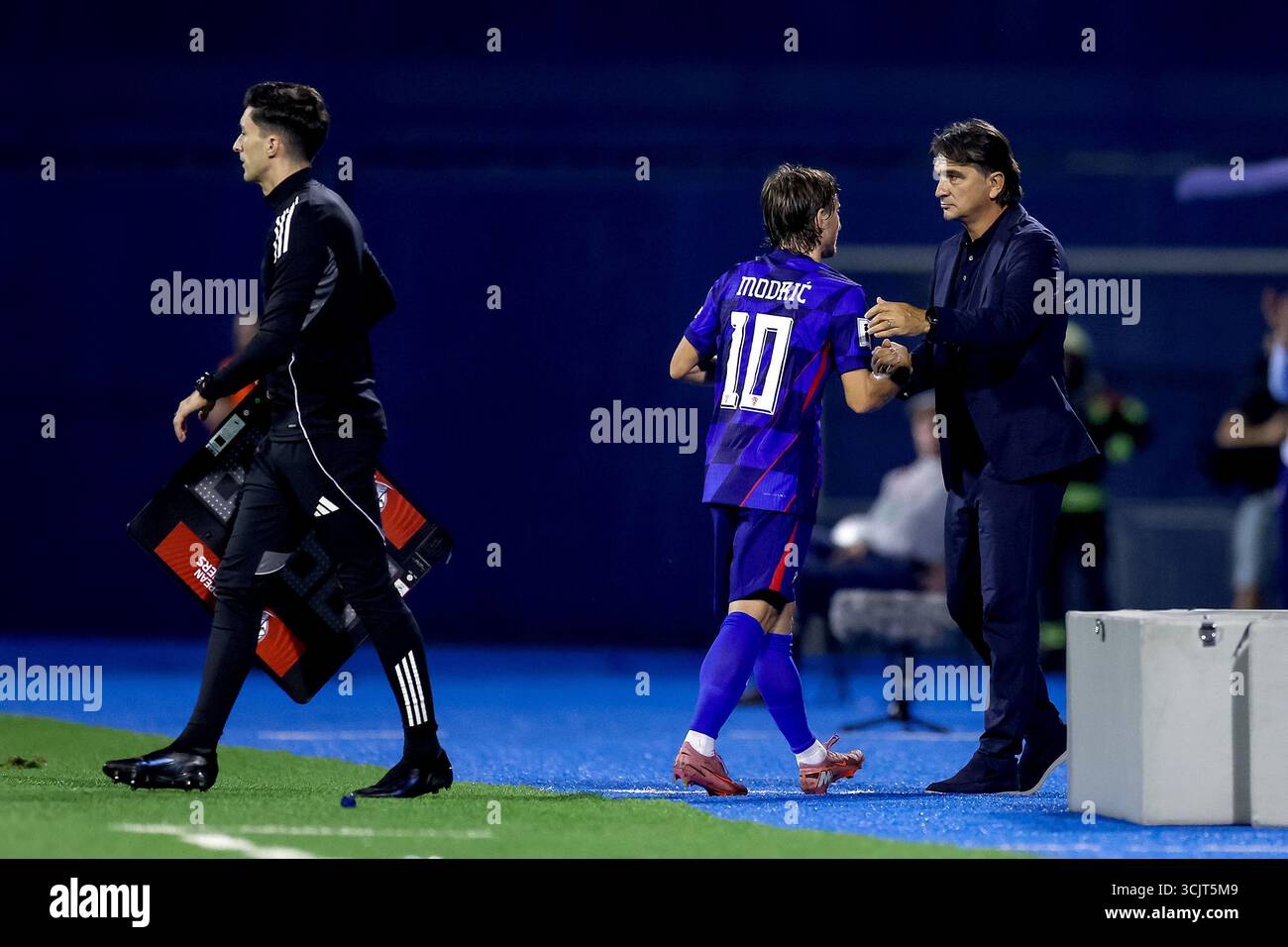 Luka Modric of Croatia and head coach of Croatia Zlatko Dalic during the FIFA World Cup 2026 ...