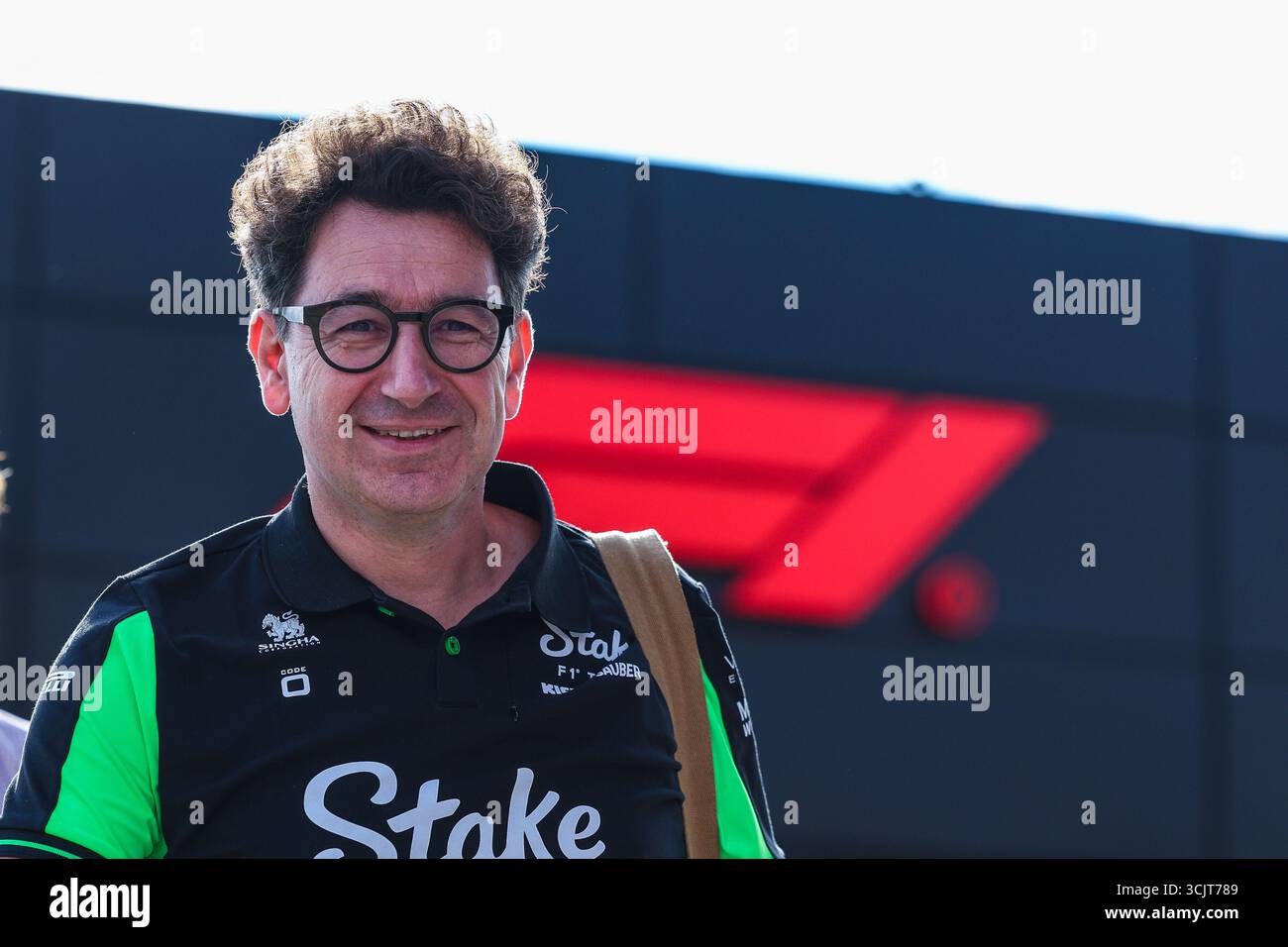 Mattia Binotto COO and CTO of Stake F1 Team Kick Sauber seen during F1 ...