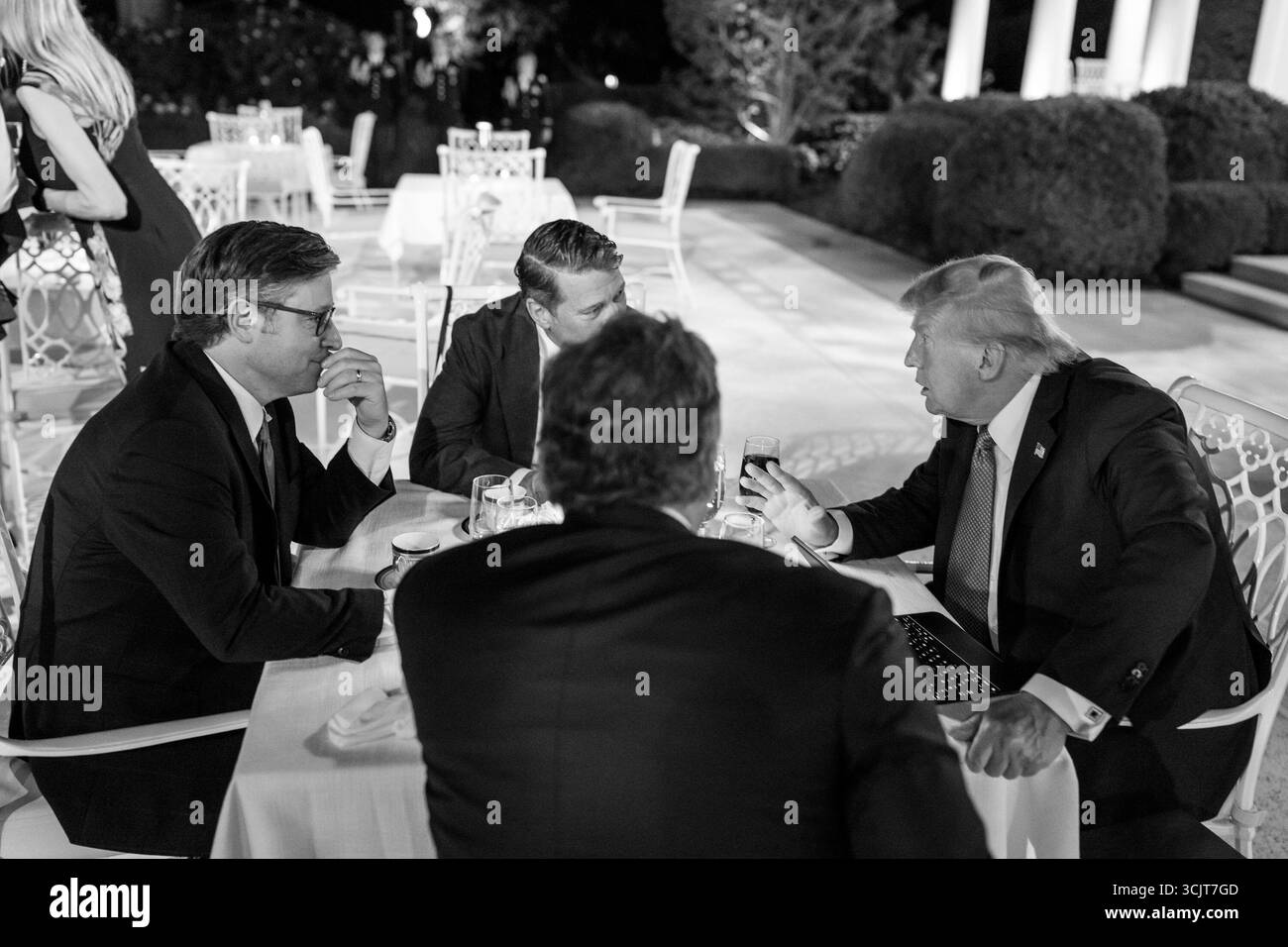 Republican congressmen with trump Black and White Stock Photos & Images ...