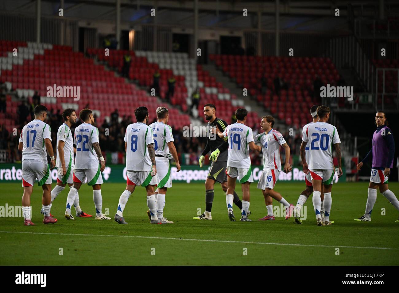 Team italy at the end of the race during the UEFA European 2026 ...