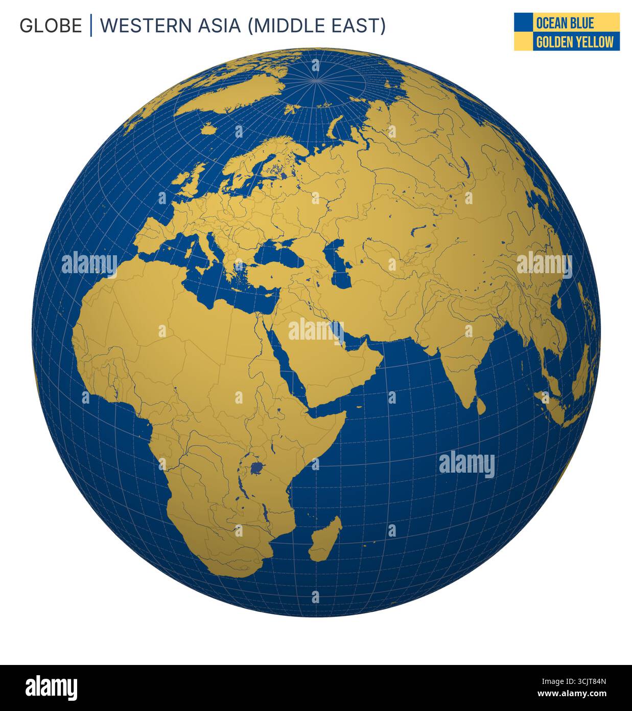 Western asia map hi-res stock photography and images - Alamy