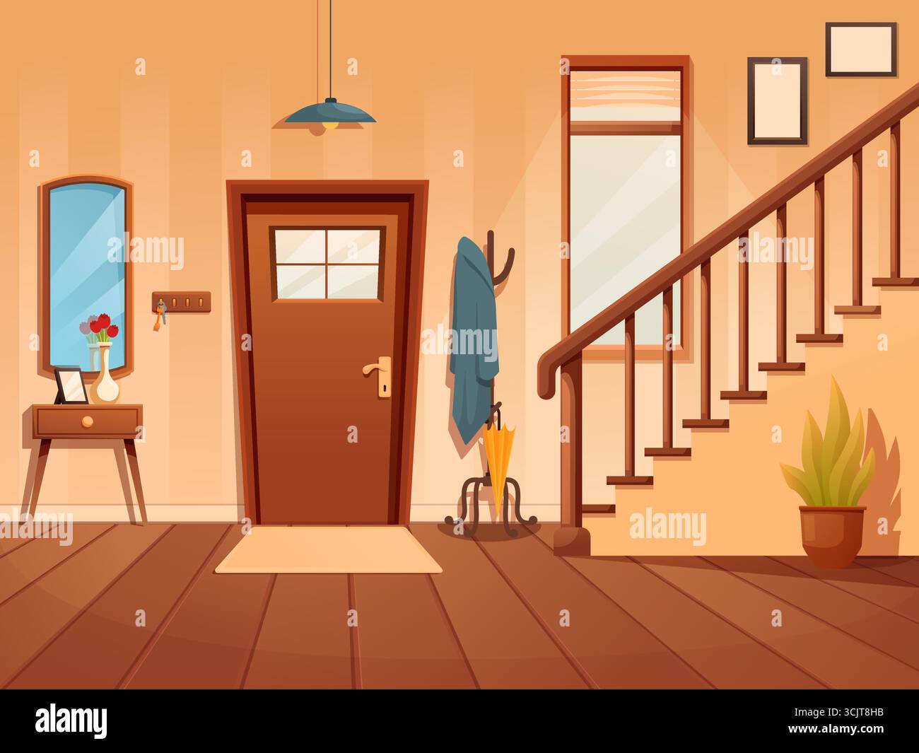 Cozy lobby Stock Vector Images - Alamy