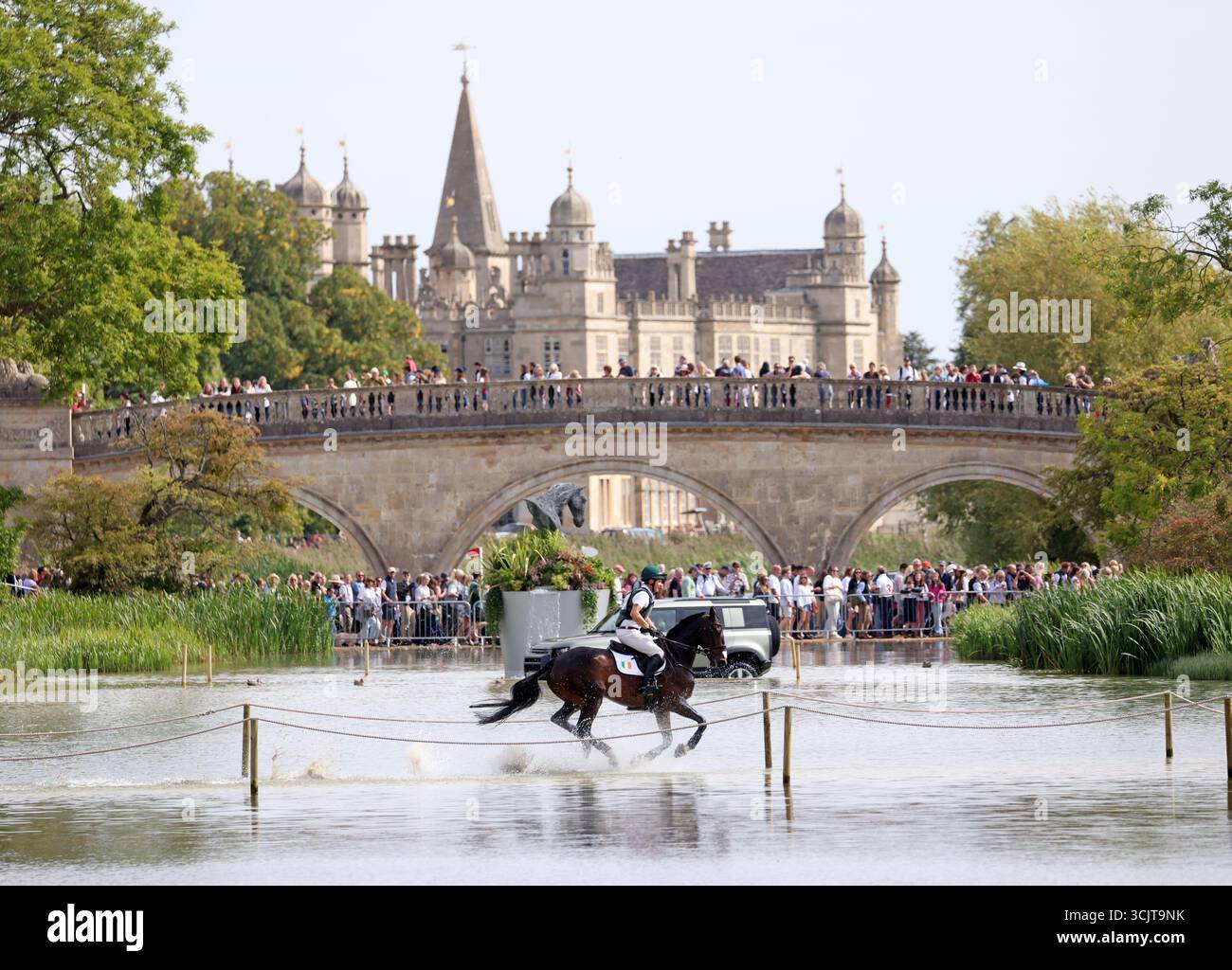 Padraig McCarthy onboard MGH Mr Messack in the cross country discipline at The Defender Burghley ...